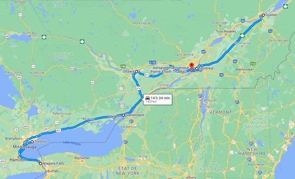 Plan Toronto – Ottawa – Montréal – Québec – Tech travel | Agence de ...